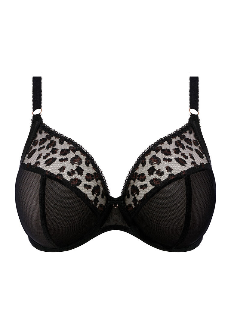 Elomi - Namrah UW Bandless Plunge Bra | Black – Peachie Lingerie